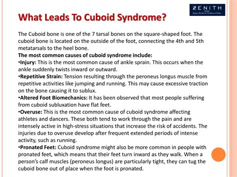 Ppt Cuboid Syndrome Symptoms Risk Factors And Treatment Powerpoint Presentation Id 11160558