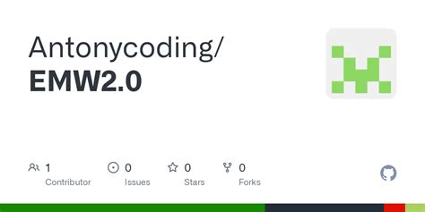 GitHub Antonycoding EMW2 0