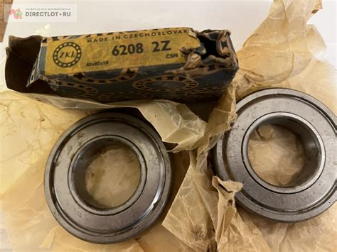 Подшипник 6208 2Z (40мм x 80мм x 18мм) ZKL аналог 80208, 208 закрытые с ...