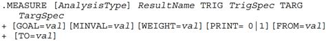 【hspice仿真】输入网表文件（6）用户自定义分析输出 measure hspice 的 measure语句 csdn博客
