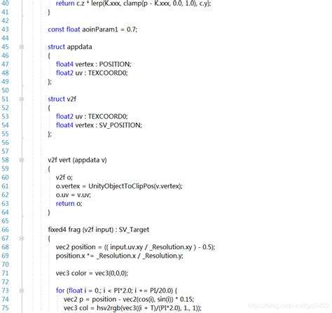 Opengl Glsl Shader在unity中实现——转动的彩色远点炫彩闪烁shader Csdn博客