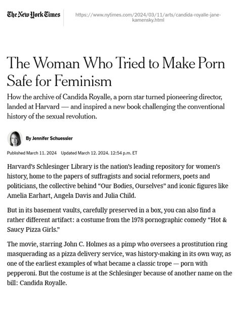 Candida Royalle Feminist Porn Pioneer Pdf Pornographic Film Feminism