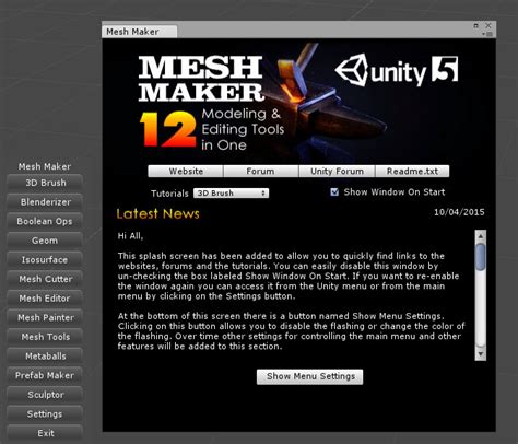 Mesh Maker Modeling And Editing Collection For Unity3d