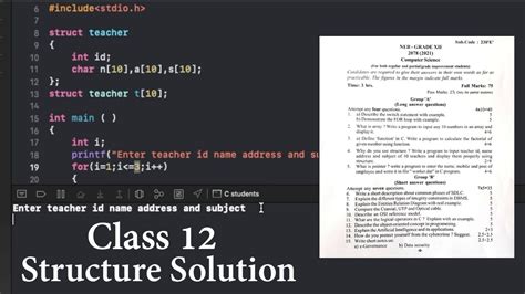 Structure For Neb Class 12 New Course Youtube