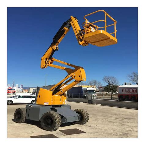 12m 14m 16m 18m Cherry Picker Trailer Truck Mounted Boom Lift Car Crane With Basket