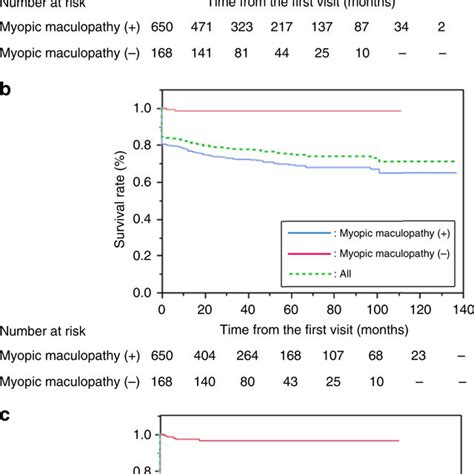 Kaplan Meier Survival Analysis For Visual Acuity Decline To Low Vision