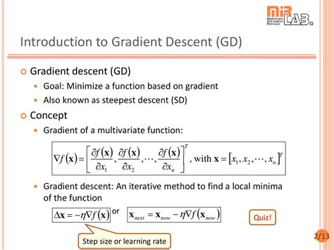 Gradient Descent 梯度下降法 Ppt Download
