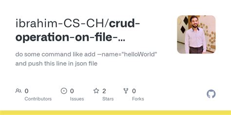 GitHub Ibrahim CS CH Crud Operation On File System With Node Do Some Command Like Add Name