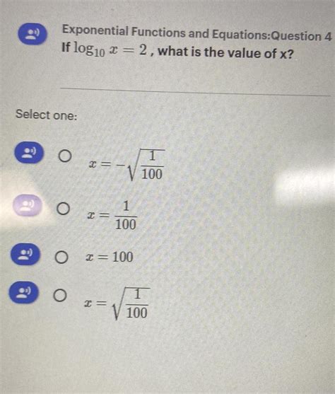 [answered] exponential functions and equations question 4 if log10 2