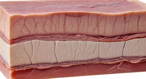 Close Up Of Skin Layers Depicting Anatomy With Epidermis And Dermis Stock Illustration