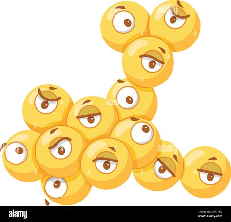 Vector Illustration Of A Staphylococcus Aureus Bacteria In Cartoon Style Isolated On White