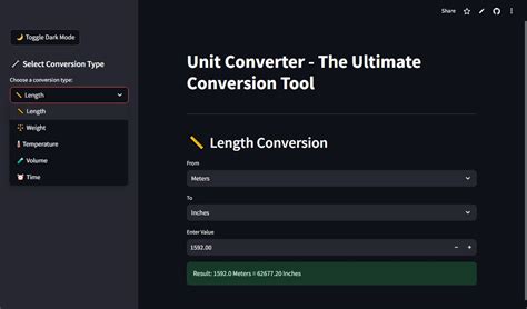 Unitconverter Python Streamlit Pythonproject Pythonunitconverter