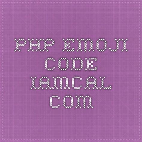 Emoji For Php Emoji Php Math