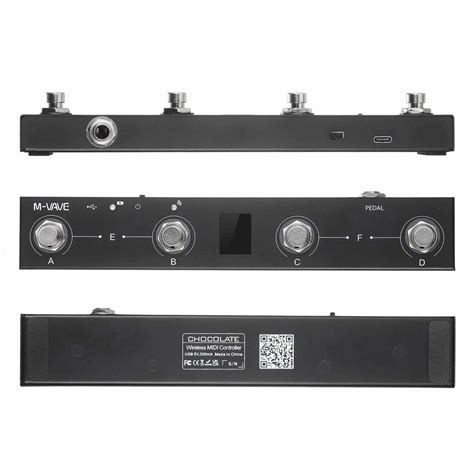 M Vave Chocolate Bt Wireless Midi Controller Rechargeable 4 Buttons