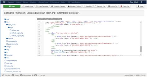 How To Remove The The Username Password Reset Links On A Joomla Site Joomshaper