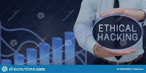 Writing Displaying Text Ethical Hacking Concept Meaning A Legal Attempt Of Cracking A Network