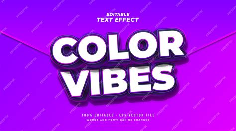 Premium Vector Bold Colorful Text Style With 3d Embossed Effect Editable Text Style Effect