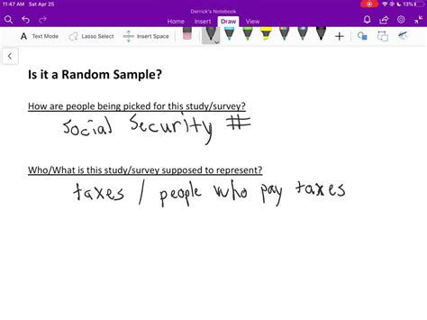 solved determine whether each situation would produce a random sample