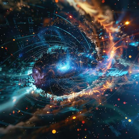 Premium Photo A Celestial Abstract Constellation Of Binary Star