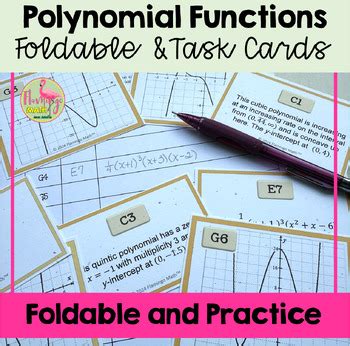 Solving Polynomial Equations Foldable And Task Cards Activity TPT