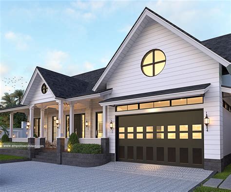 Mr Rht 1376 American Classic House 1 Floor Design Kalimantan Selatan
