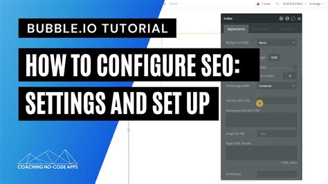 Configuring Seo Settings In Your Bubble App Youtube