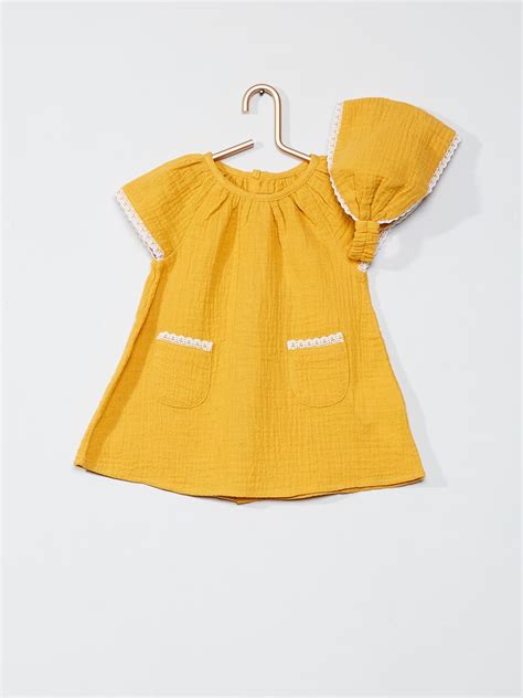 Ensemble Robe Culotte Bandeau Jaune Kiabi 15 00€