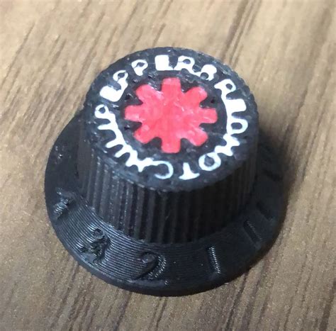 Red Hot Chili Pepper Guitar Knob Knobtone Free 3d Print Model