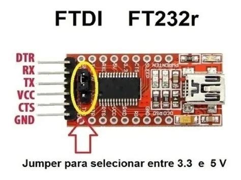 Módulo Ftdi P Kit Apm Conversor Usb Para Ttl E Rs232 Serial Tdtec