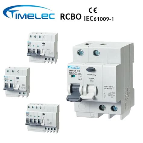 Rcbo Type A 1p 2p 3p 4 Pole 63 Amp Rcbo Types Timelec 63 Amp Breaker