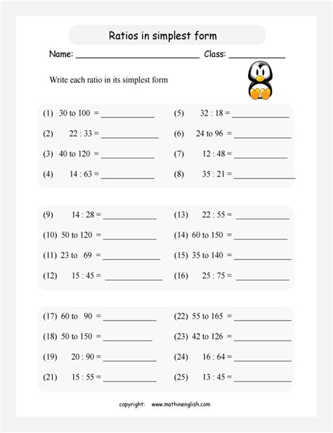 Simplest Form Worksheet Printable Printable Forms Free Online