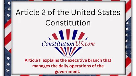 Articles Of The Constitution