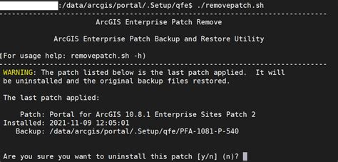 Monthly Linux Tip Removing Installed Patches