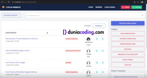 source code php dunia coding