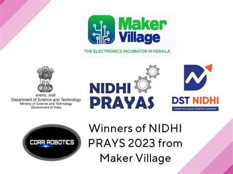 Roshan Siraj On Linkedin Happy To Announce That Corr Robotics Has Won The Prestigious Nidhi Prayas