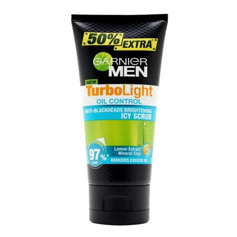 Sữa Rửa Mặt Garnier Men Turbolight Oil Control Icy Scrub 150ml Bách