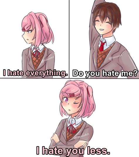 Natsuki Being A Cutie Like Always R Ddlc