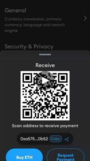Metamask Wallet Qr Code For Receiving Ethereum