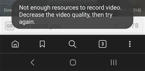 Screen Record Error Not Enough Resources To Record Video 512gb S22