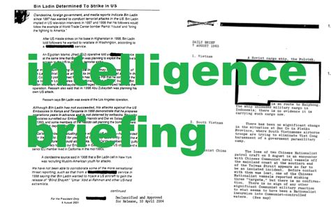 Creating An Intelligence Briefing Survival Dispatch