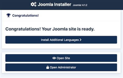 Installing Joomla Joomla Documentation