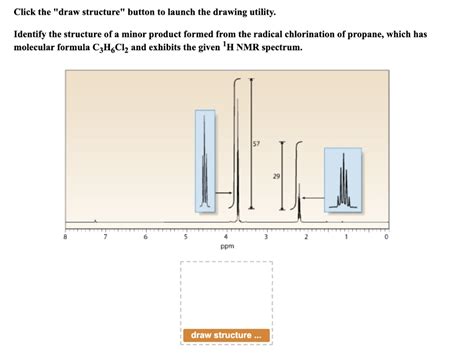 SOLVED: Click the "draw structure" button to launch the drawing utility. Identify the structure ...