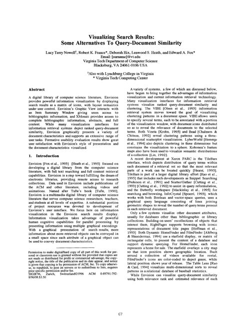 pdf visualizing search results some alternatives to query document