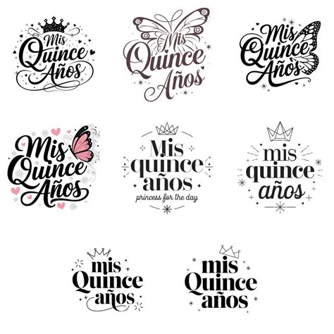 Mis Quince Años Png Quinceañera Digital Clipart Sweet 15 Birthday