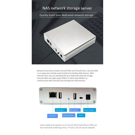 Cherry Pi Nas Allwinner H3 Kit Inteligente Usb2 0 Grandado