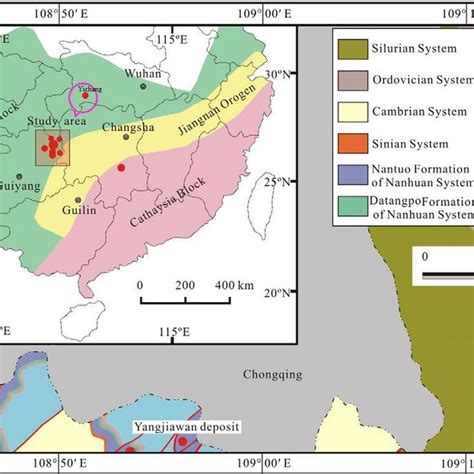 Figure1 2 A Tectonic Sketch Map Of South China And The Location Of