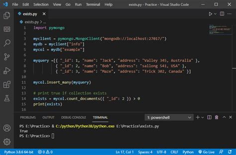 mongodb check if the document exists