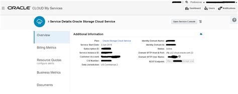 Kumaran S Blog Creating Storage Containers For Backups Archive Using Oracle Storage Service Console