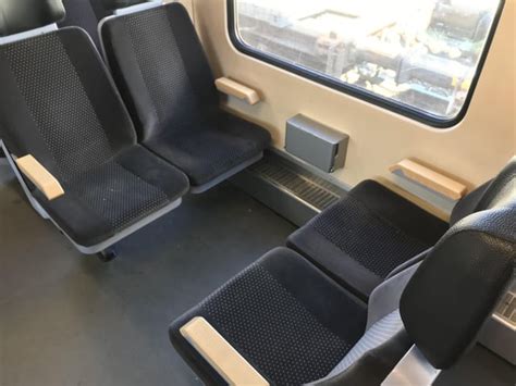 Interior Of A Db Class 628 575 Diesel Multiple Unit Dmu Train With Transverse Seating In Bays