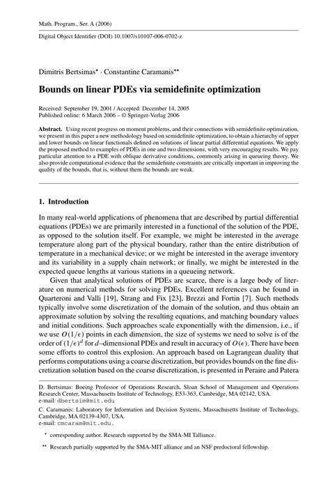 pdf bounds on linear pdes via semidefinite optimization